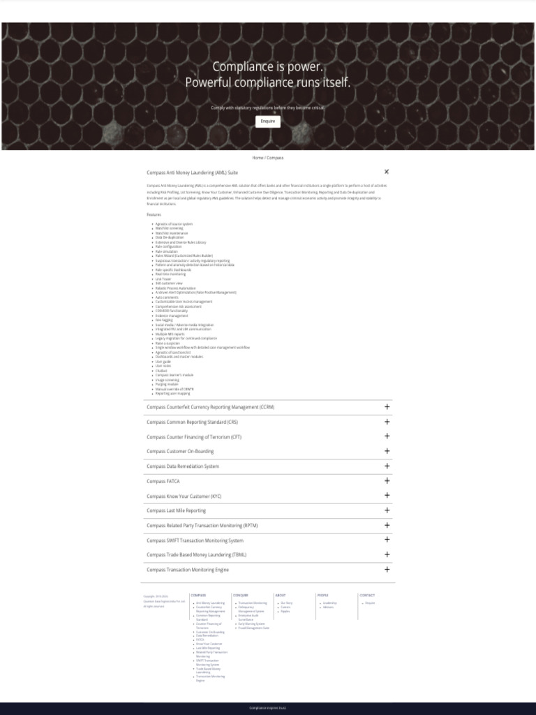 Compass AML Solution Overview | PDF | Regulatory Compliance | Money ...