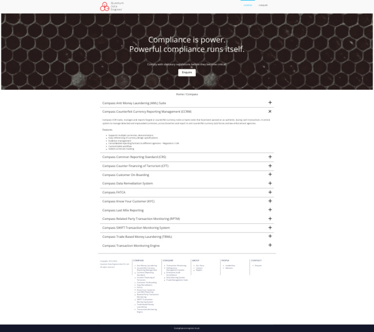 Compass - QDE - 1quantum Data Engines | PDF | Regulatory Compliance ...