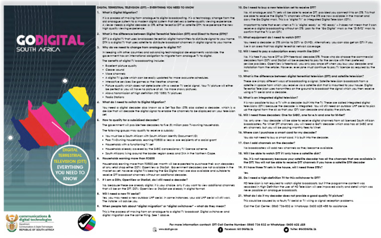 DTT - Everything You Need To Know | PDF | Set Top Box | Television