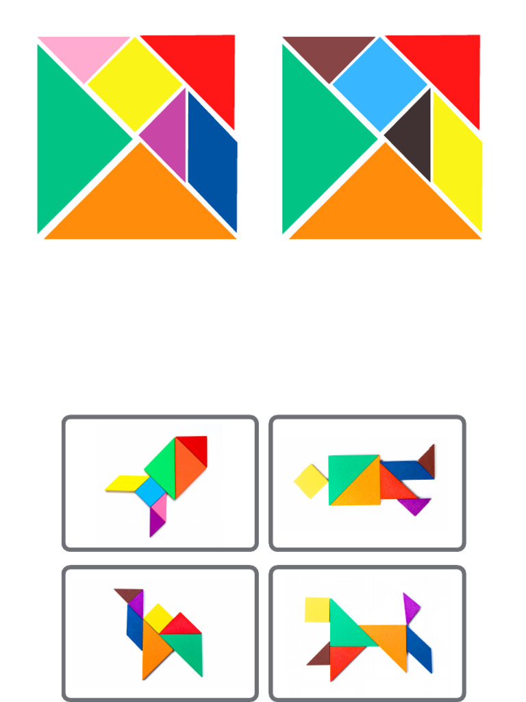 Tangram Shapes and Activity Worksheet | PDF