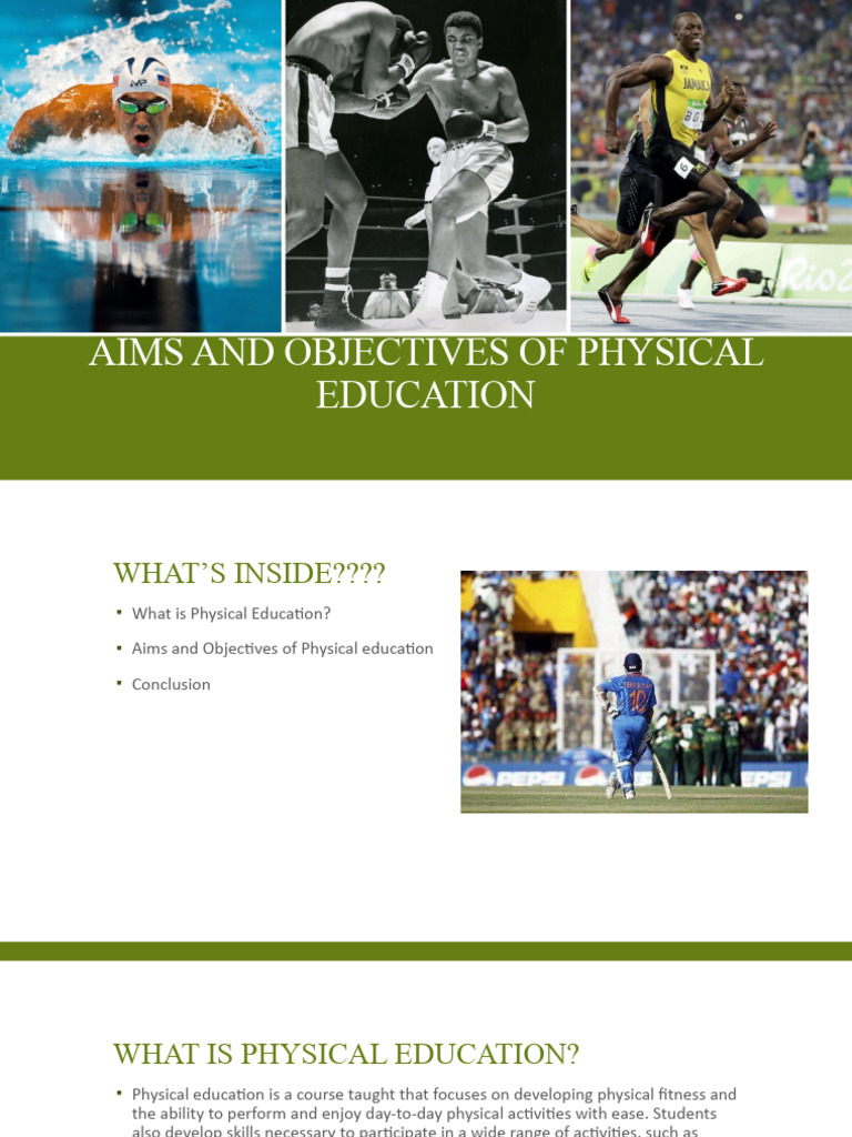 Aims and Objectives of Physical Education | PDF | Physical Education ...