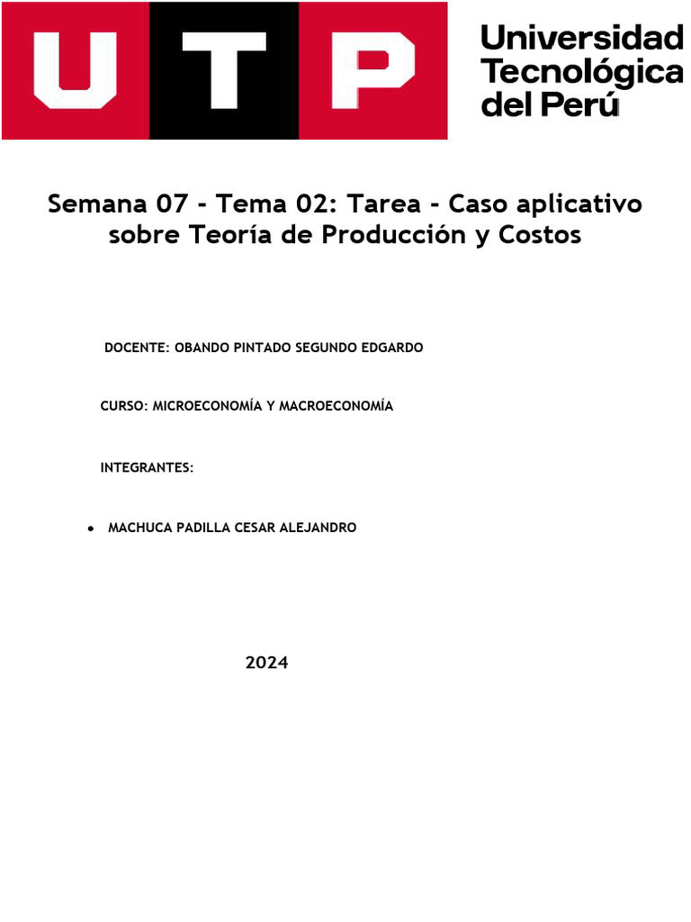 S07 - Caso Aplicativo - Machuca - Padilla - Cesar - Alejandro... | PDF ...