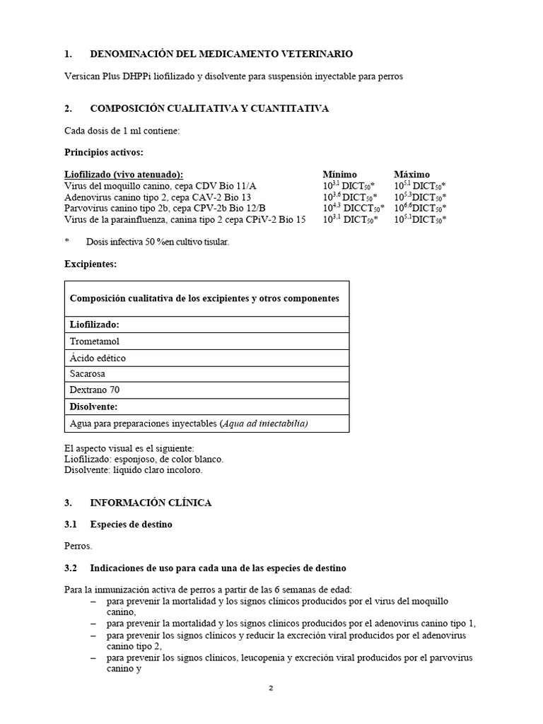 Versican Plus Dhppi | PDF | Sistema inmune | Virus
