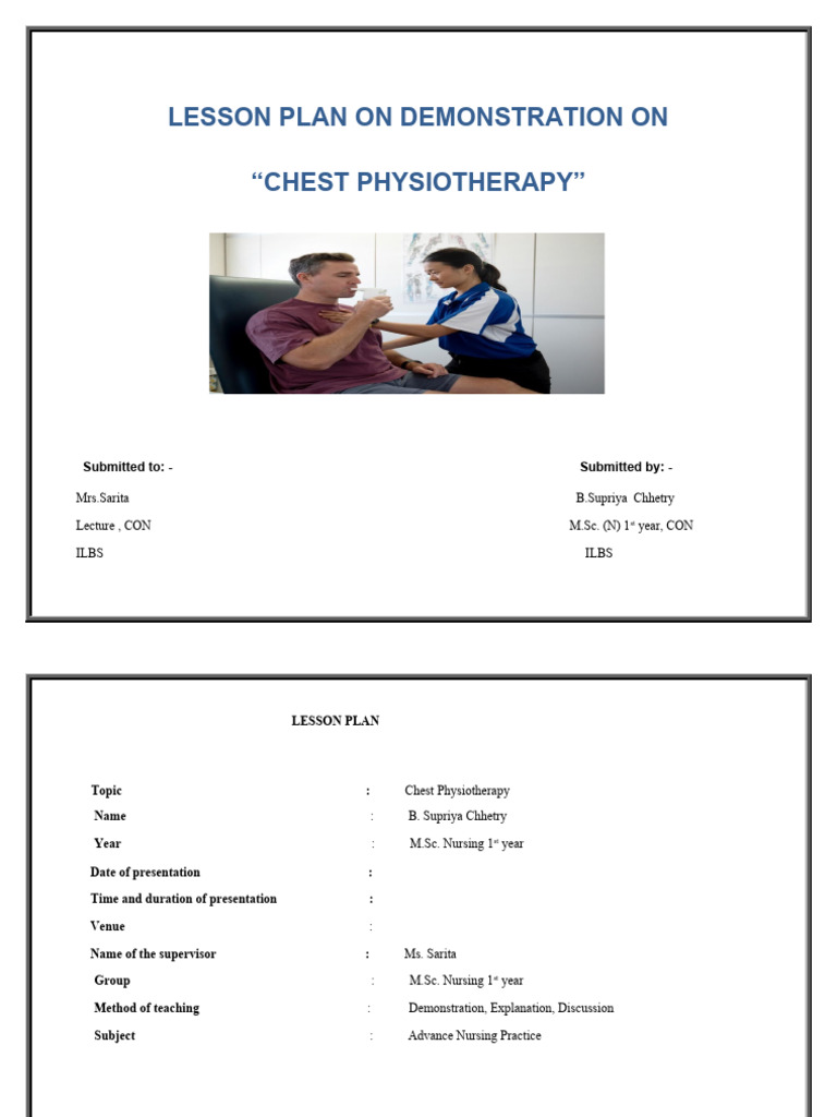 Chest Physiotherapy | PDF | Thorax | Physical Therapy