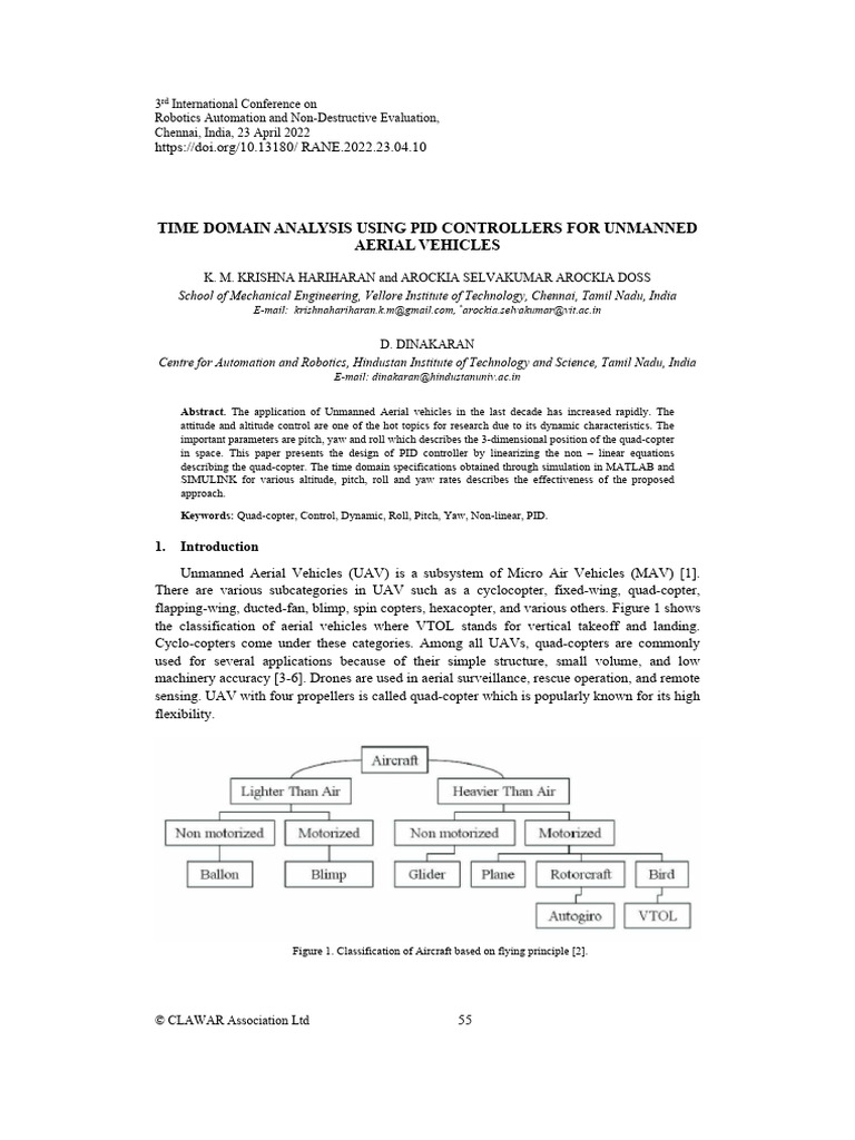 Rane 10 | PDF | Control Theory | Quadcopter