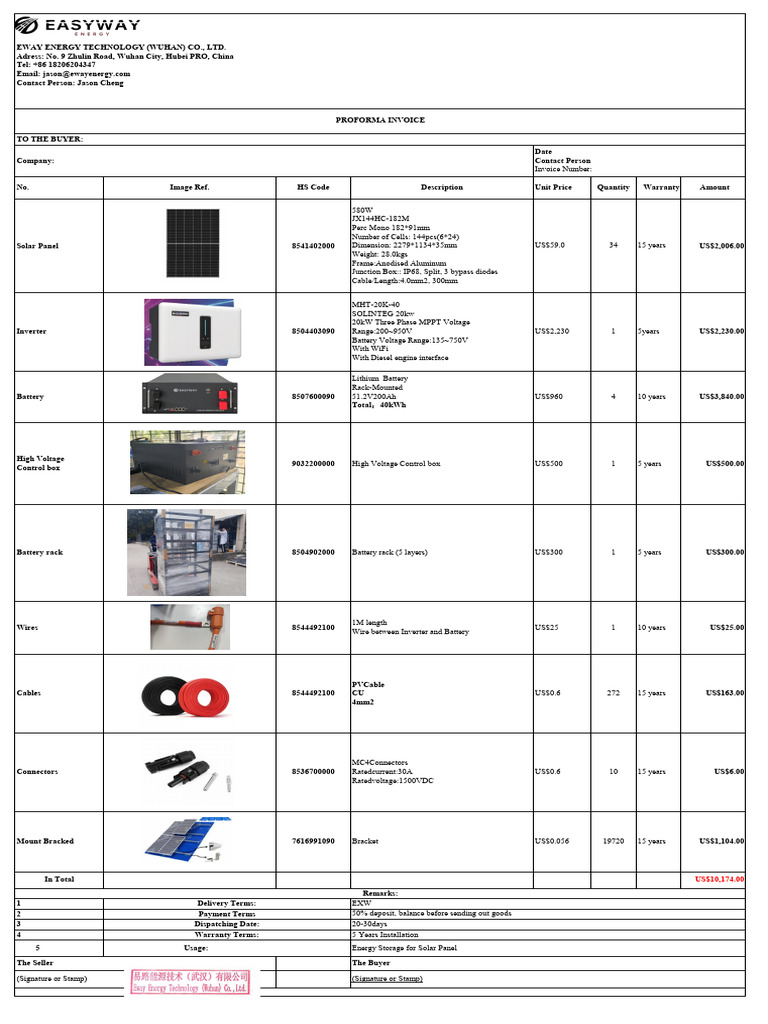 40kwh 20kva System | PDF | Solar Panel | Energy Conversion