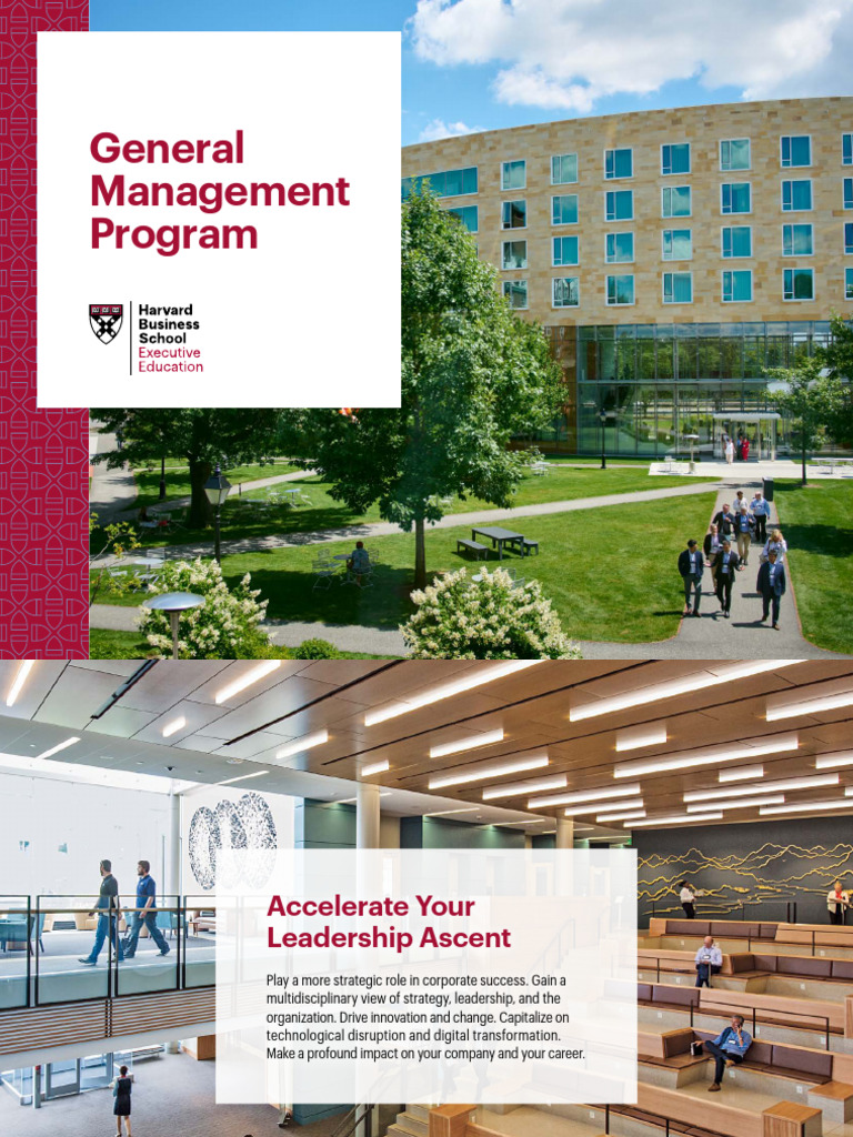 Harvard General-Management-Program-Brochure | PDF | Strategic ...