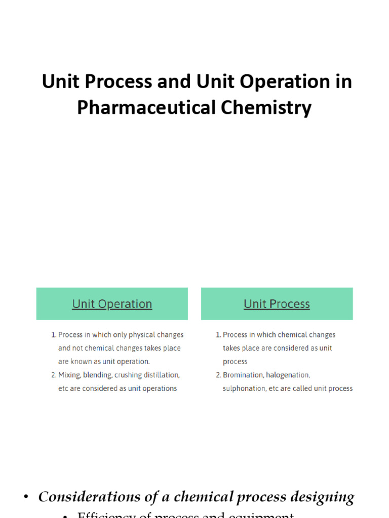 unit_operation_and_unit_process | PDF | Crystallization | Distillation