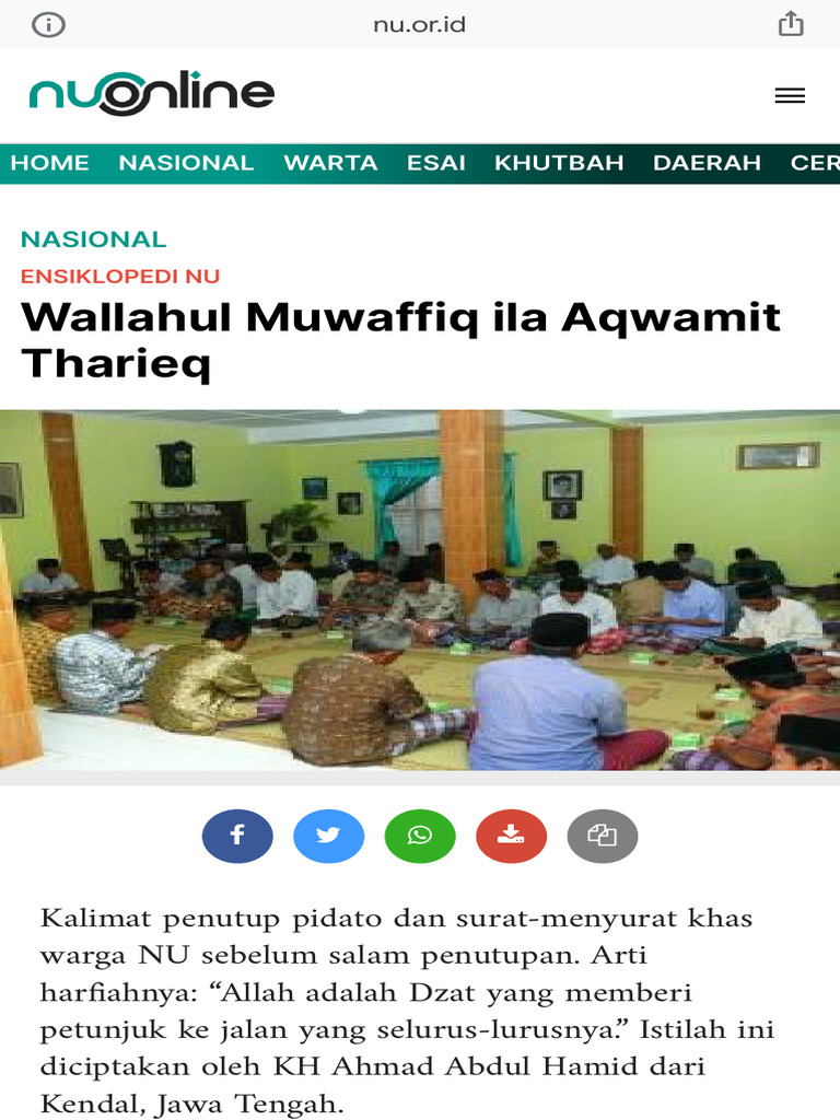 Wallahul Muwaffiq Ila Aqwamit Tharieq | PDF Wallahul Muwaffiq Ila Aqwamit Tharieq | PDF