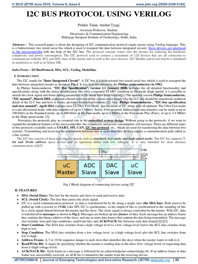 I2c Protocl | PDF | Logic Synthesis | Computer Engineering