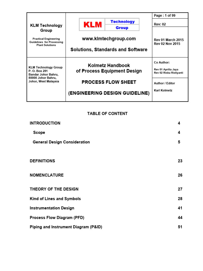 ENGINEERING-DESIGN-GUIDELINES-process-flow-sheet-Rev2.1web | Download ...