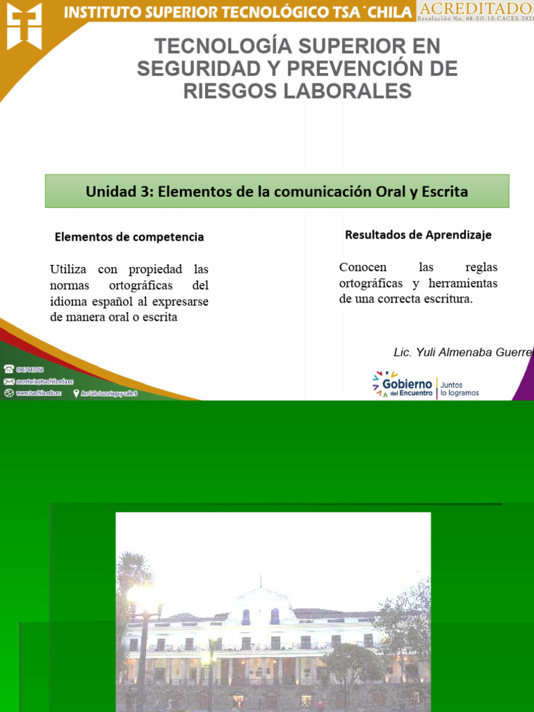 Elementos de La Comunicación Oral y Escrita | Descargar gratis PDF | Ecuador | Gobierno