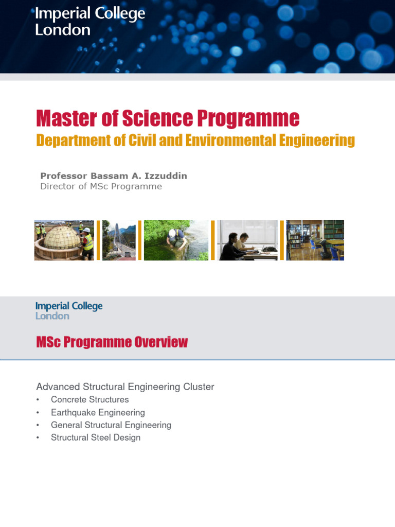 Prof Izzuddin - MSC - Welcome | PDF | Master Of Science | Postgraduate ...