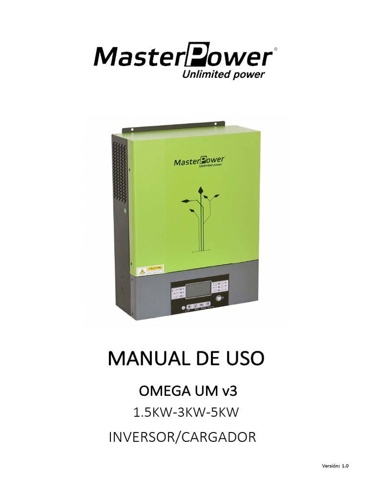 Omega - UM v3 Es | PDF | Cargador de batería | Fotovoltaica