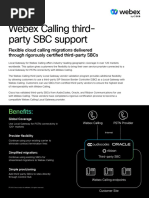 Audiocodes SBC With Cisco Webex Calling Configuration Note | PDF ...
