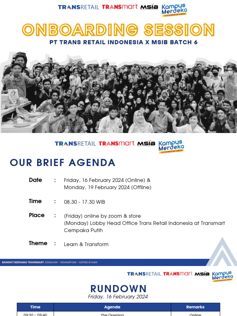 Onboarding MSIB Batch 6 | PDF