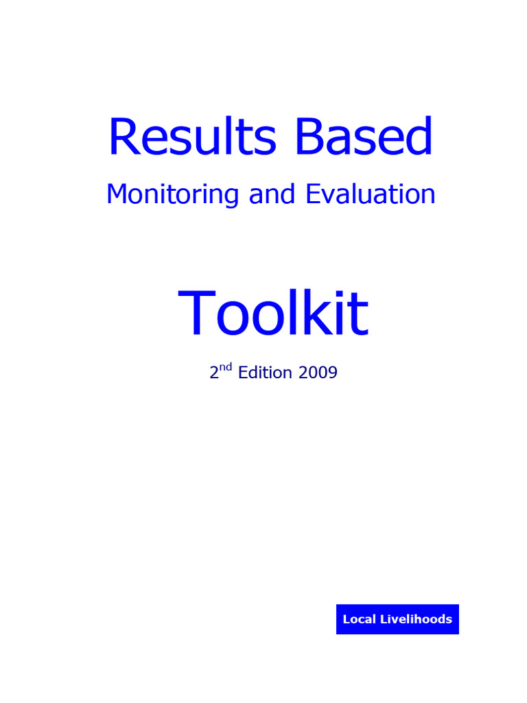 Results-Based Monitoring Toolkit 2009 | PDF | Evaluation | Monitoring ...