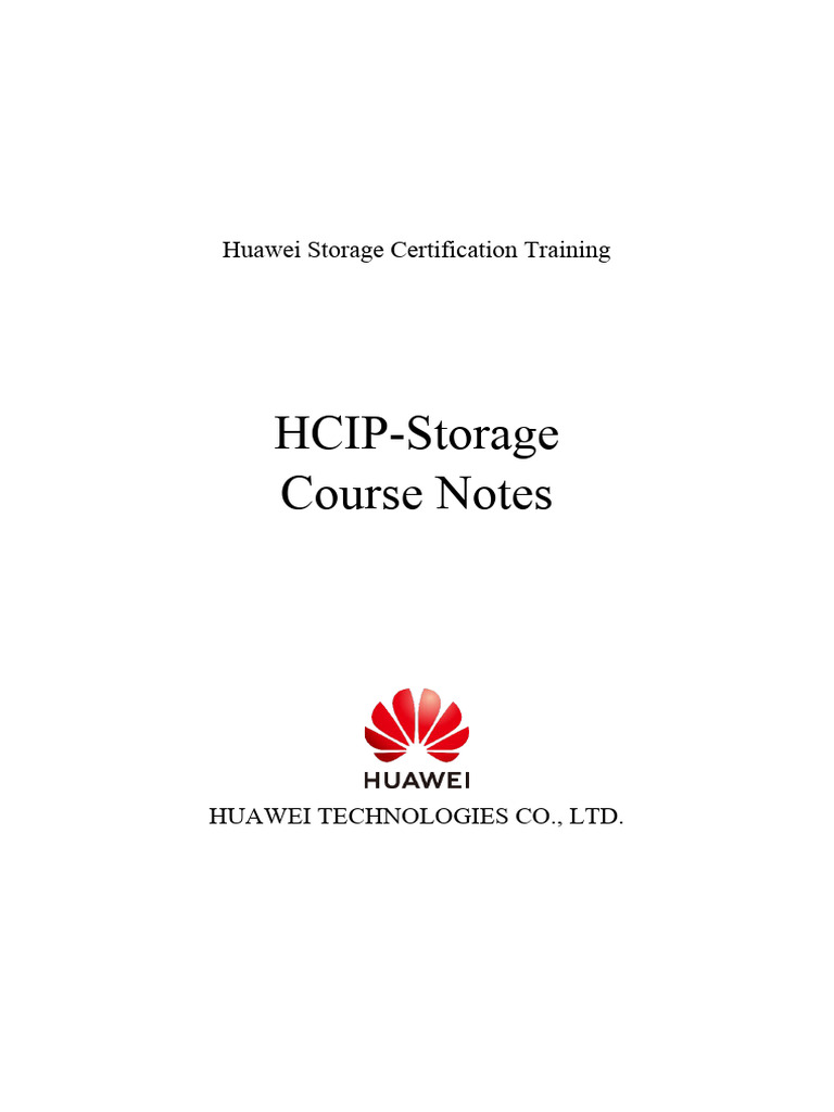 HCIP-Storage Certification Overview | PDF | Cache (Computing) | Encryption