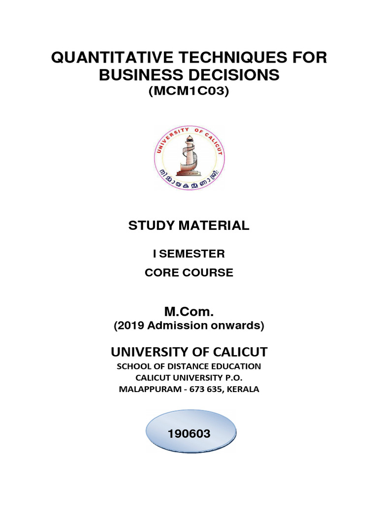 MCM1C03_0 | PDF | Statistics | Quantitative Research