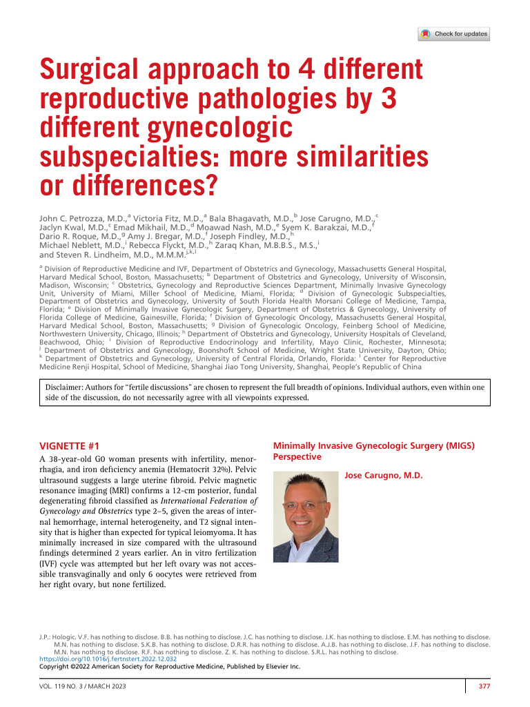 conducta quirurgica desde distintas subespecialidades | Download Free ...