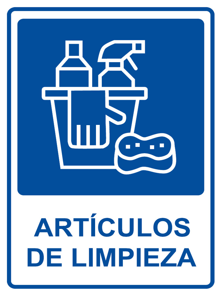 Letrero Articulos Limpieza | PDF