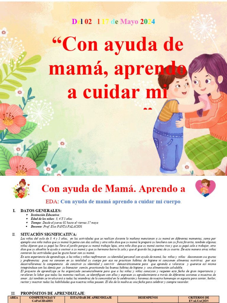 EXPERIENCIA_DE_APRENDIZAJE-3, 4 Y _5_AÑOS | PDF | Las emociones | Experiencia