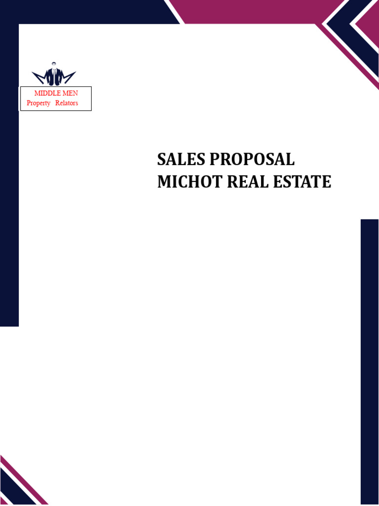 Manison Real Estate Sales Proposal | PDF | Market (Economics) | Sales