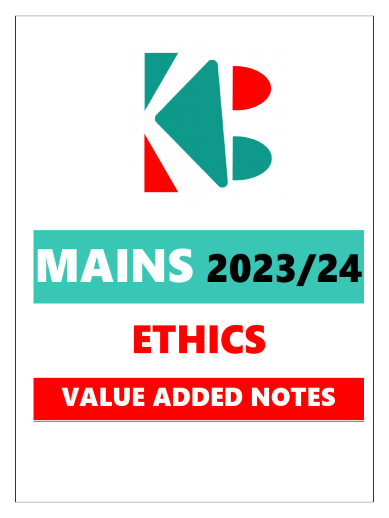 KBs Ethics VAN 2023 | PDF | Forgiveness | Conscience
