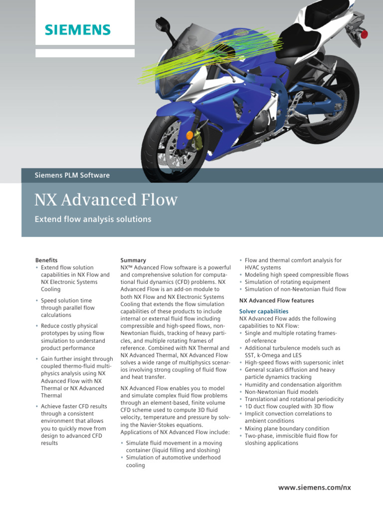 GEOPLM Siemens PLM NX CAE Advanced Flow Fs Y5 | PDF | Fluid Dynamics ...