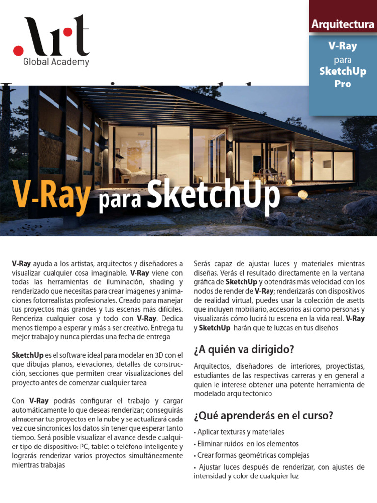 Vray Para Sketchup Pdf Sketch Up Realidad Virtual