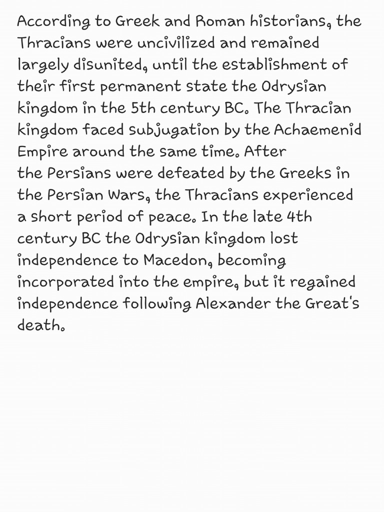 Thracians | PDF