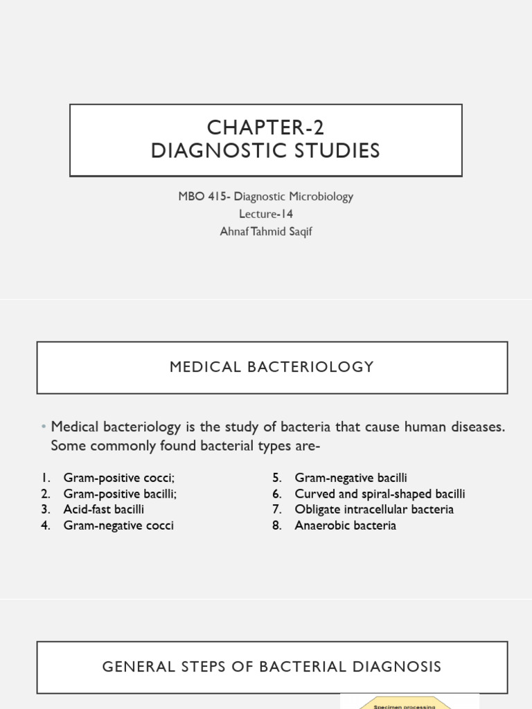 Medical Bacteriology | PDF | Bacteria | Growth Medium