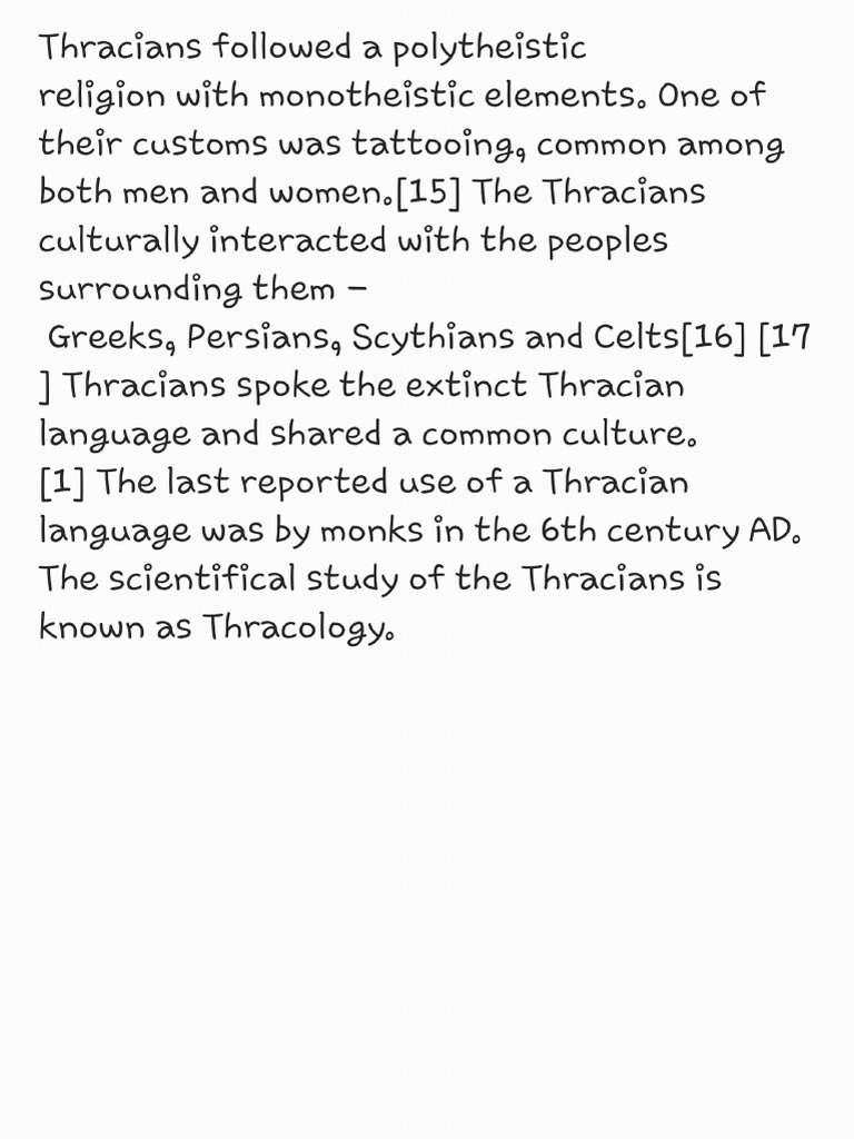 Thracian | PDF