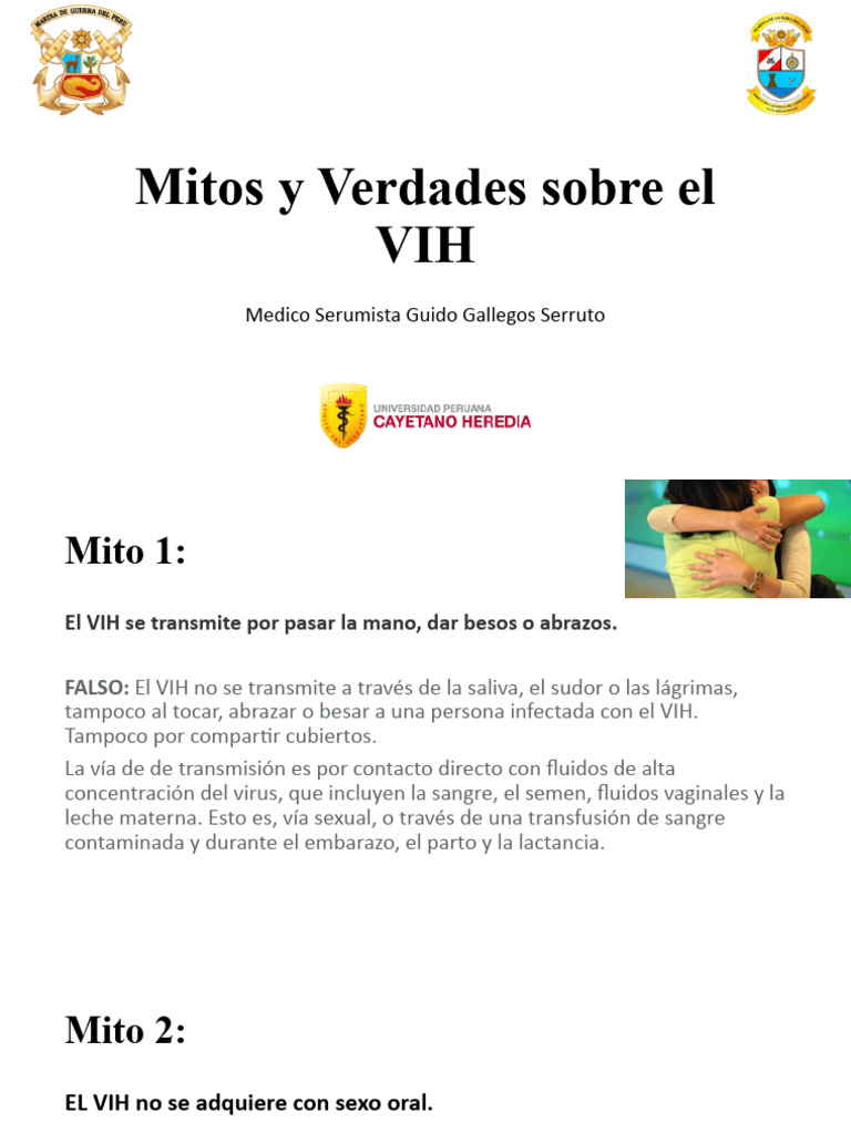 Mitos y Verdades Del Vih | PDF | VIH | Control de la natalidad
