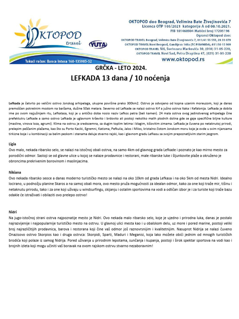 Lefkada 2024 | PDF