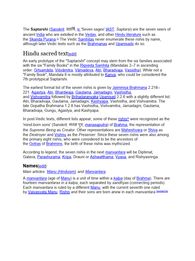 Hindu Sacred Text: Names | PDF | Hindu Literature | Indian Religious Texts