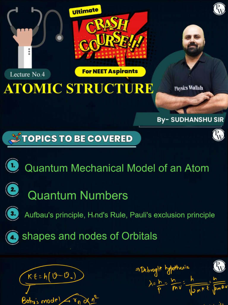 Atomic Structure-04 - Classnotes II NEET Ultimate CC 2023 | PDF
