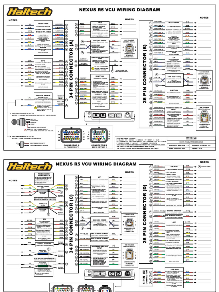Nexus R5 Wiring Diagram v2.1 | PDF | Electrical Connector | Electronics