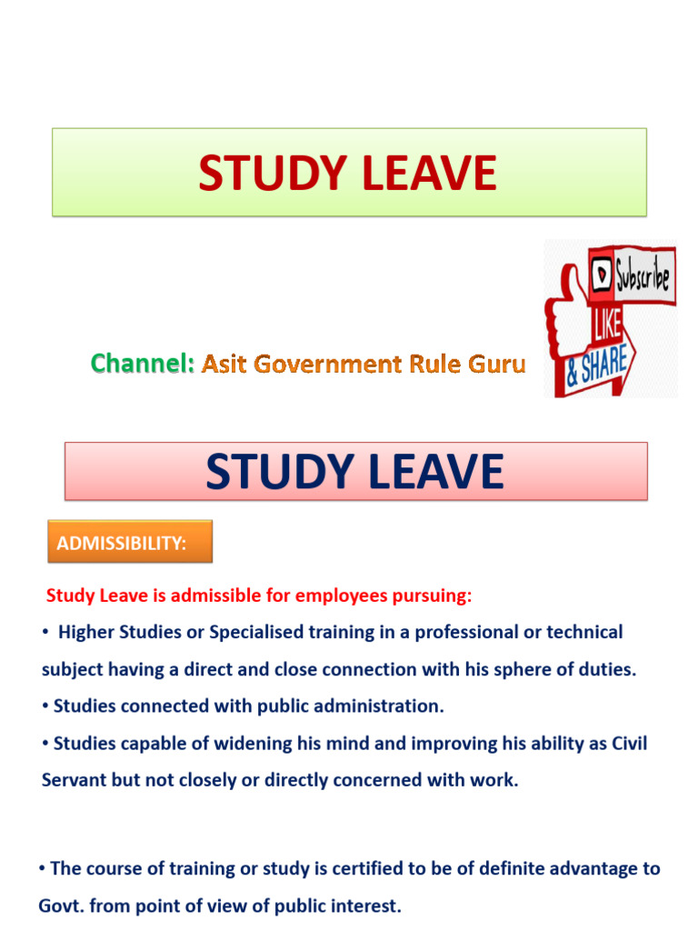 Study Leave | PDF | Salary