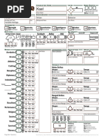 Starfinder 2e Character Sheet | PDF | Role Playing Games