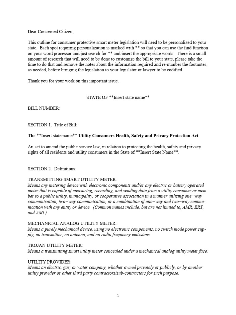Smart Meter Legis 2014 | Download Free PDF | Electromagnetic ...