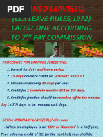 Earned Leave Surrender Application | PDF