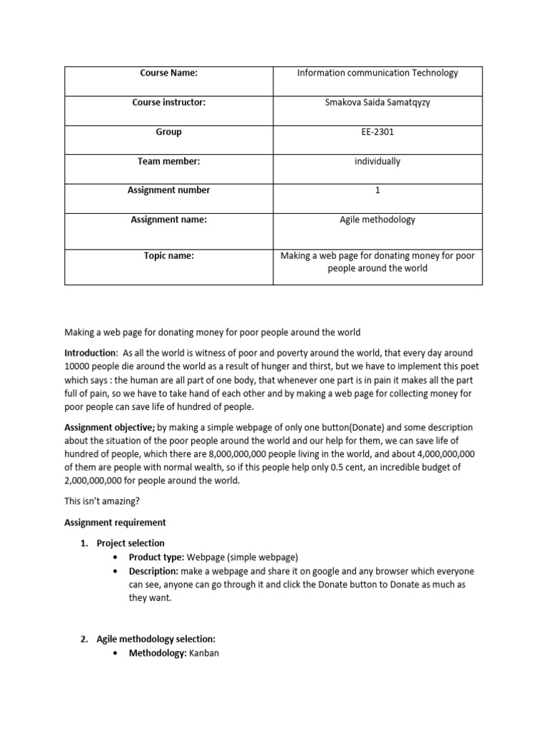 ICT ASSIGNMENT | PDF | Information Technology | Computing
