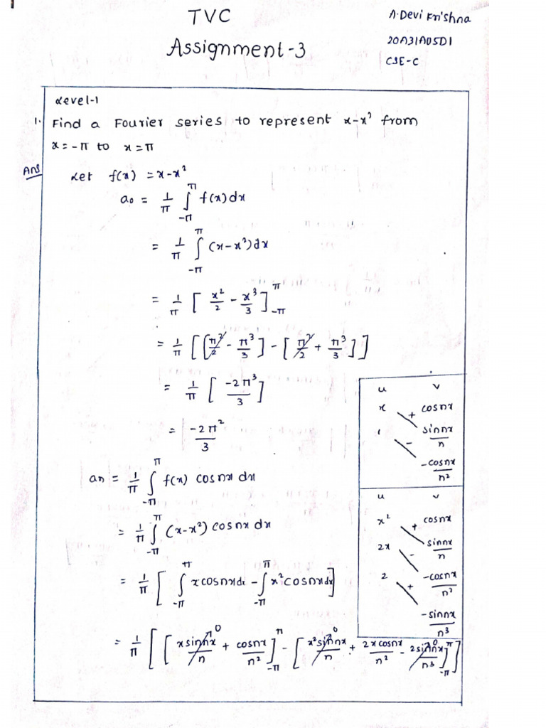 TVC Assignment 3 | PDF