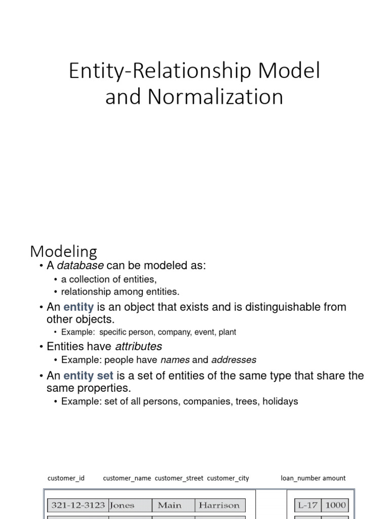 Entity-Relationship Model123 | PDF | Data Model