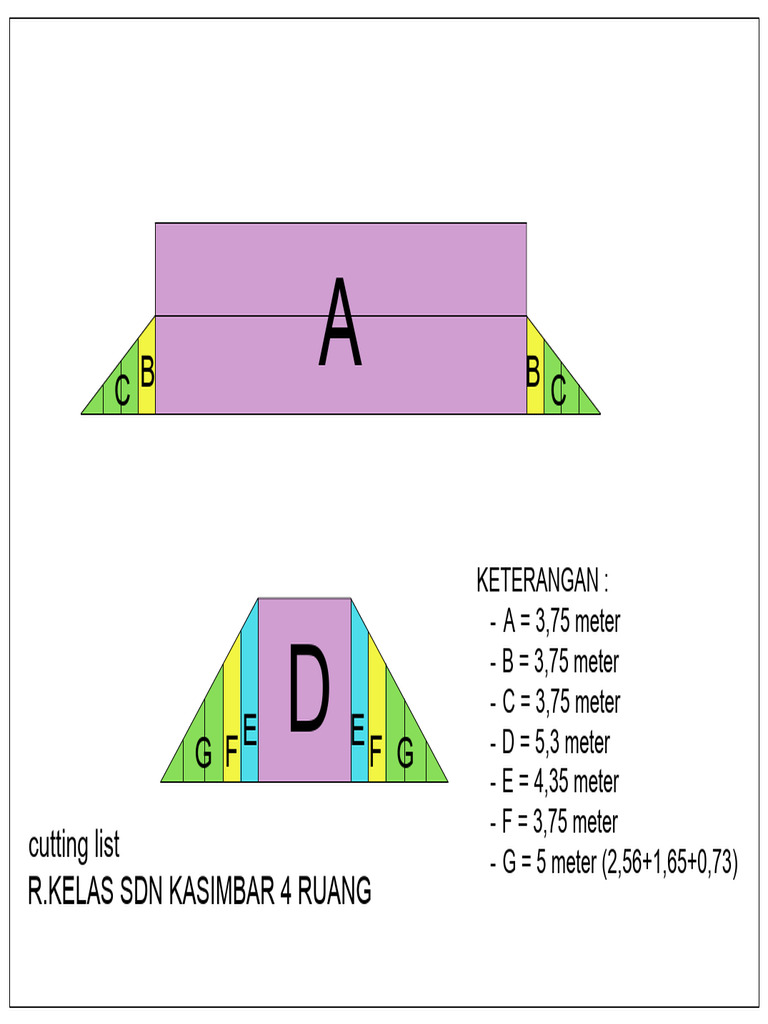 Cutting List Atap Kasimbar | PDF