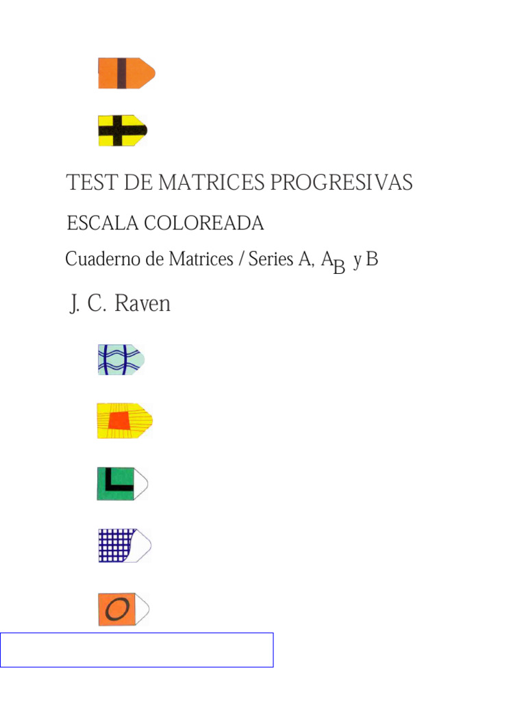 TEST RAVEN NIÑOS - Cuadernillo Terminado | PDF | Formatos de archivo de ...