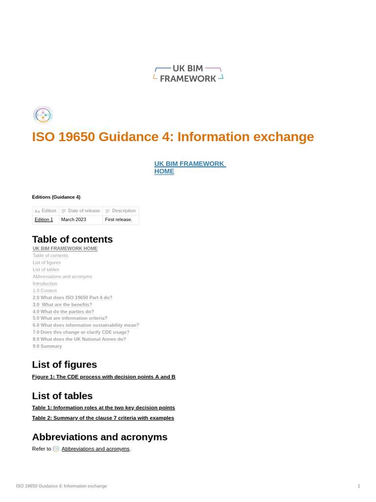 ISO 19650 Guidance 4 Information Exchange Edition 1 | Download Free PDF | Building Information ...