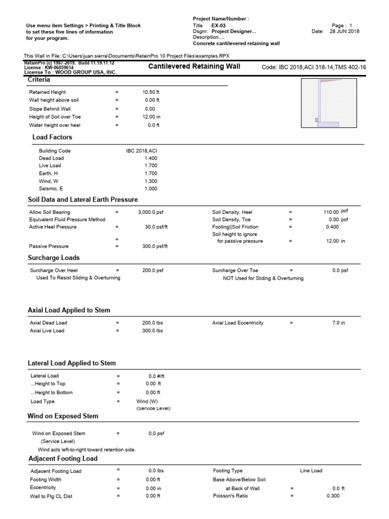 Retain Pro | PDF | Structural Engineering | Civil Engineering