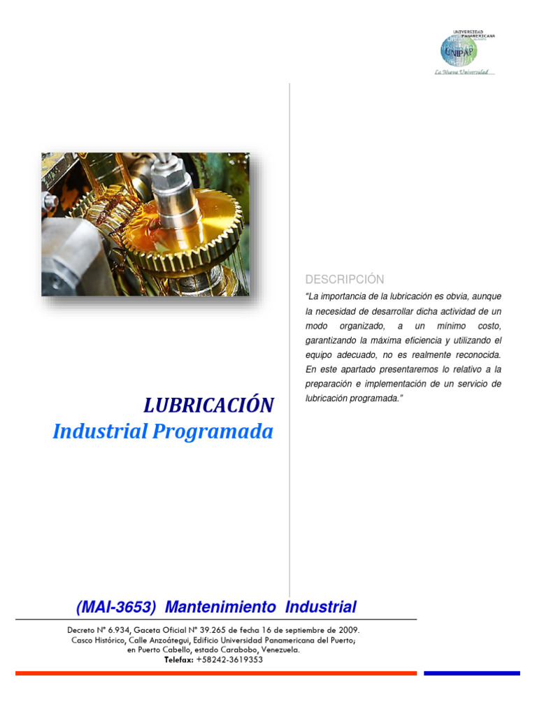 Lubricación Industrial | PDF | Lubricante | Fricción